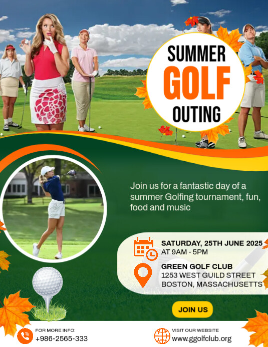 Summer Golf Tournament Template | PosterMyWall