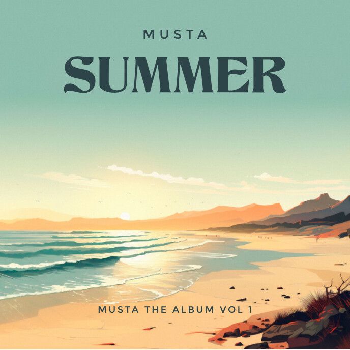 Summer Gradient Album Cover Templat | PosterMyWall