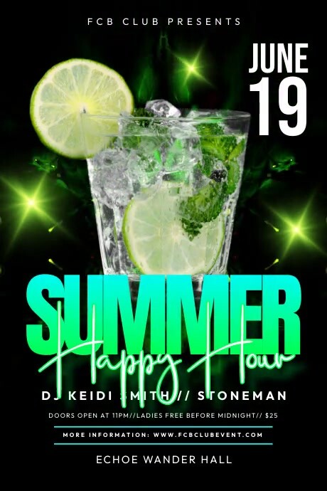 Copy of Summer Happy Hour | PosterMyWall