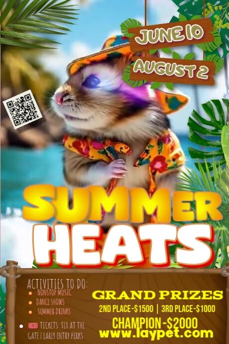 Summer Heat Party Video Template | PosterMyWall