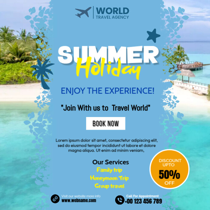 Summer Holiday Template | PosterMyWall