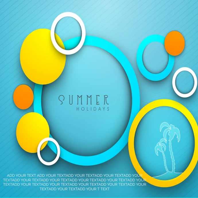 Summer Holiday video Template | PosterMyWall