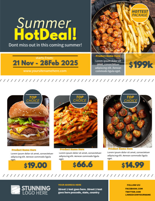 Summer Hot Deal! 1 Template | PosterMyWall