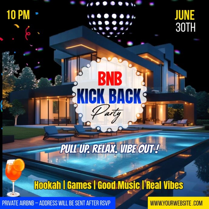 Copy of Kickback Party | PosterMyWall