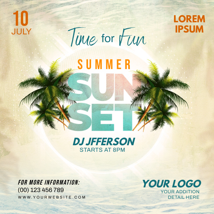 summer instagram post Template | PosterMyWall