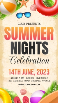 summer party instagram story Template | PosterMyWall