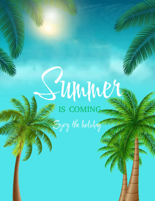 Plantilla de summer is coming | PosterMyWall