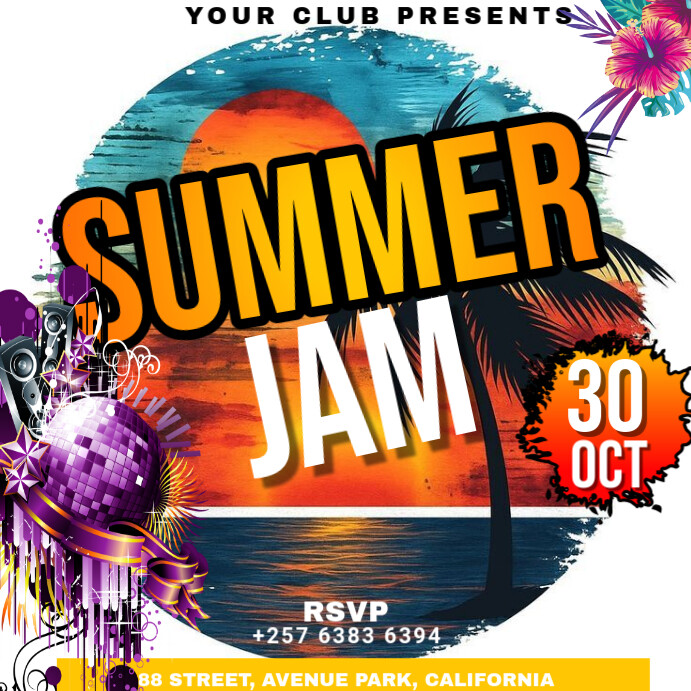summer jam Template | PosterMyWall