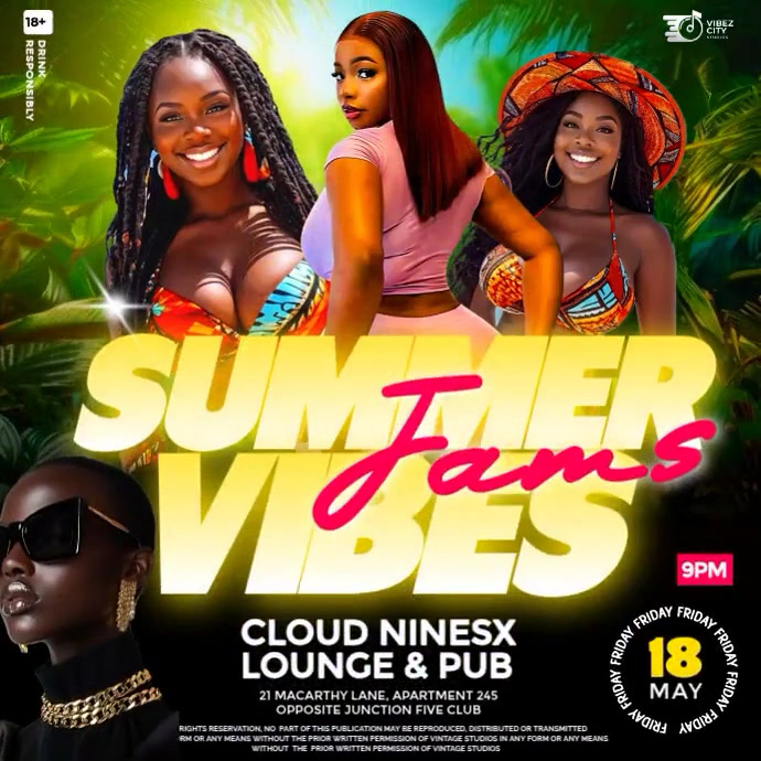 Modèle Summer Jams Night Club Party Event Flyer A4 | PosterMyWall