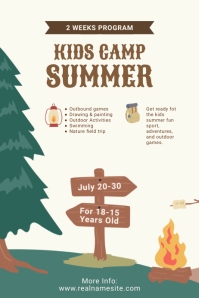 Summer Camp Poster Template | PosterMyWall