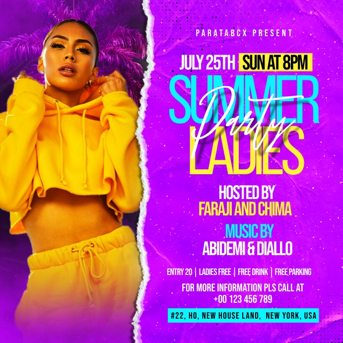 Summer Ladies night Template | PosterMyWall