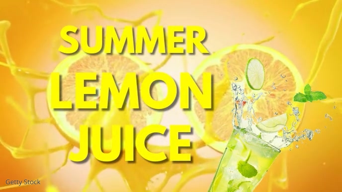 SUMMER LEMON JUICE Template | PosterMyWall