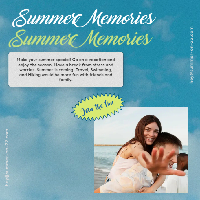 Summer Memories Instagram Ad Template | PosterMyWall