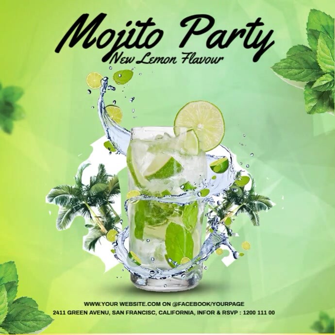 Plantilla de Summer Mojito Party | PosterMyWall