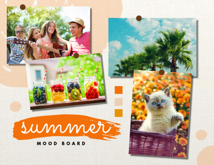 Summer Mood Board Template | PosterMyWall