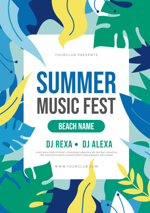Summer Music Fest Poster Template | PosterMyWall