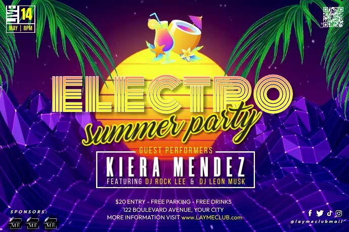 Summer Neon Party Template | PosterMyWall