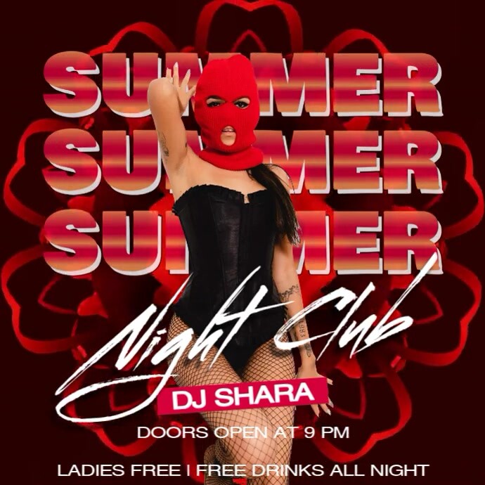 Plantilla de Summer Night Club Party | PosterMyWall