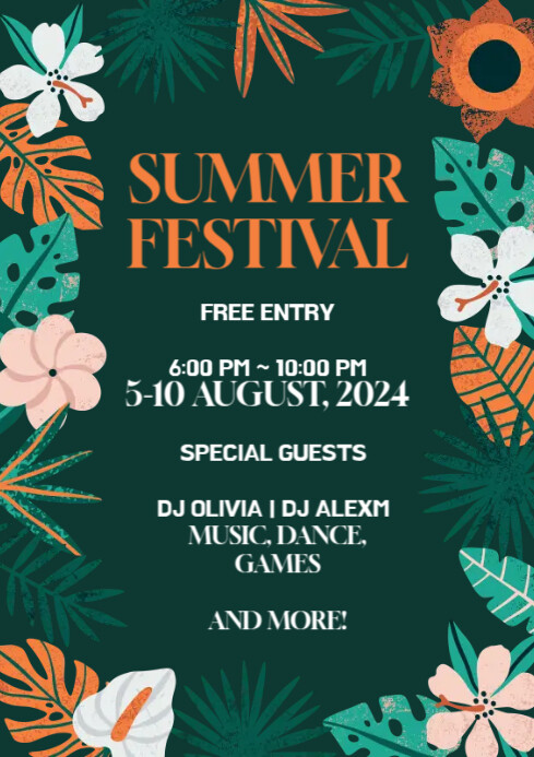 Summer Night Festival Template | PosterMyWall