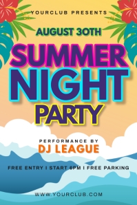 Summer Night Party Template | PosterMyWall