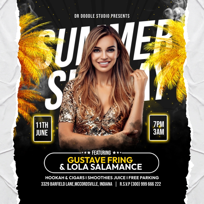 Summer Night Party Template | PosterMyWall