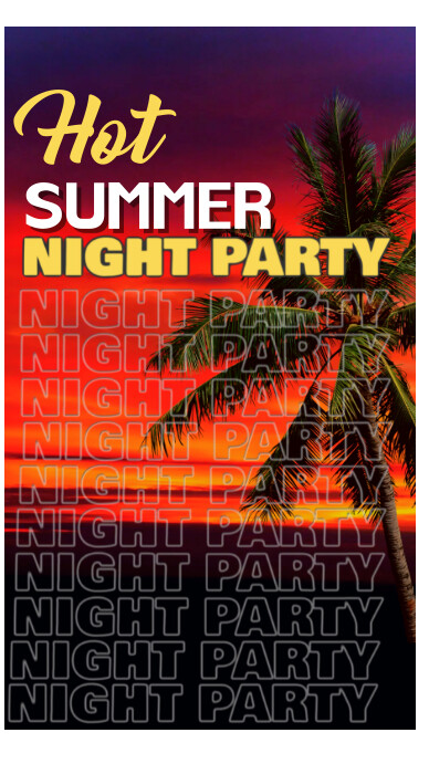 Summer Night Party Template | PosterMyWall