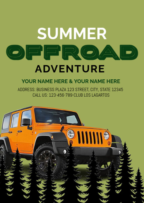 Summer OFFR0AD ADVENTURE Template | PosterMyWall