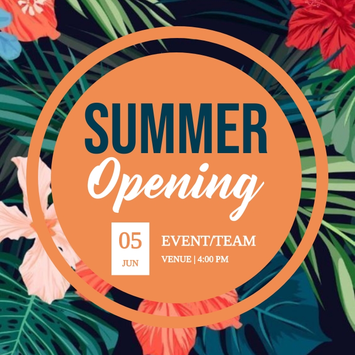 SUMMER OPENING Template | PosterMyWall