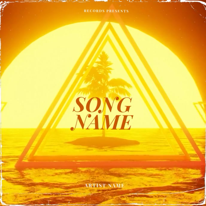 Summer Palm sun CD Album Cover Video Template | PosterMyWall