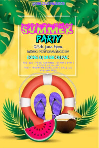 Happy summer poster Template | PosterMyWall