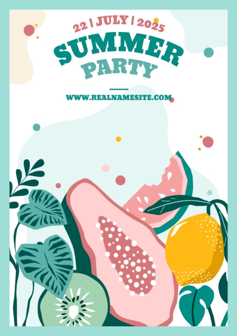 Summer Party A3 Template | PosterMyWall