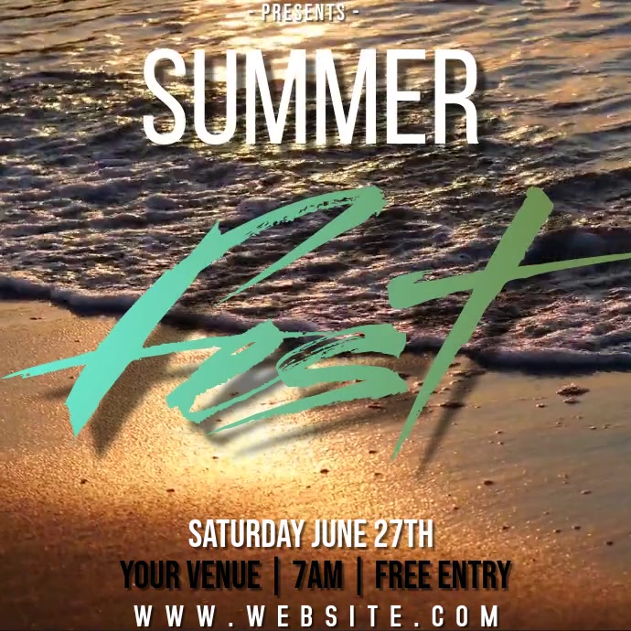 Copy of summer party ad TEMPLATE | PosterMyWall