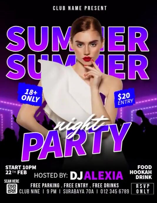 Summer Party Ads Template | PosterMyWall