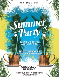 Summer Beach Party Ads Template | PosterMyWall