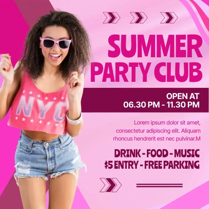 Copy of Summer Party Club | PosterMyWall