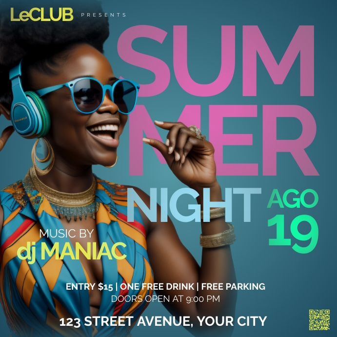 Plantilla de Summer Party dancing event instagram post | PosterMyWall