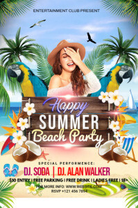 SUMMER PARTY Template | PosterMyWall