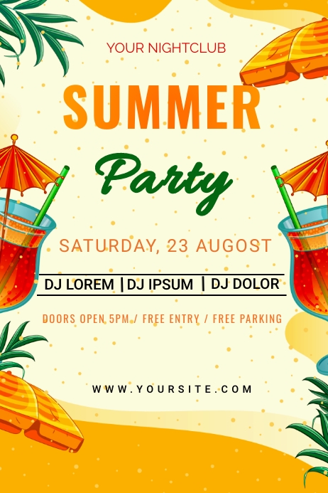 summer party Template | PosterMyWall