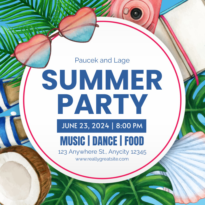 Summer Party Template | PosterMyWall