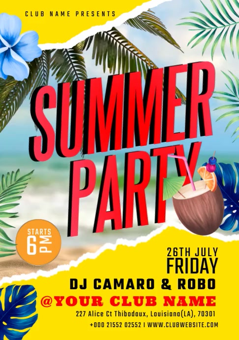 summer party Template | PosterMyWall