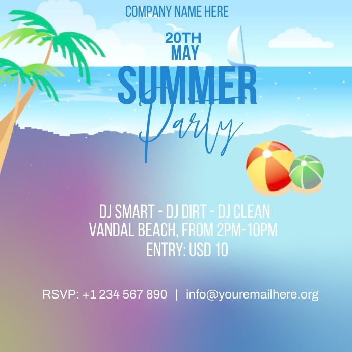 summer party Template | PosterMyWall