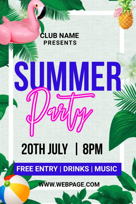 summer party Template | PosterMyWall
