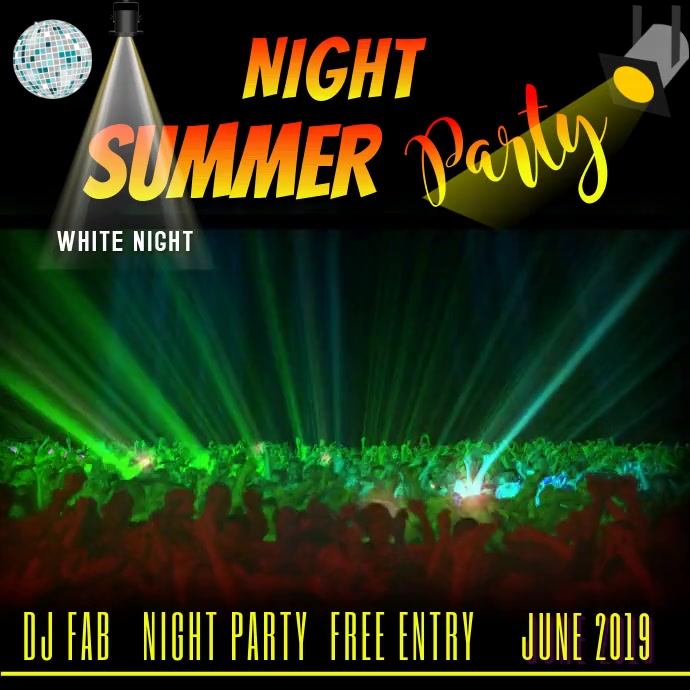 SUMMER PARTY Template | PosterMyWall