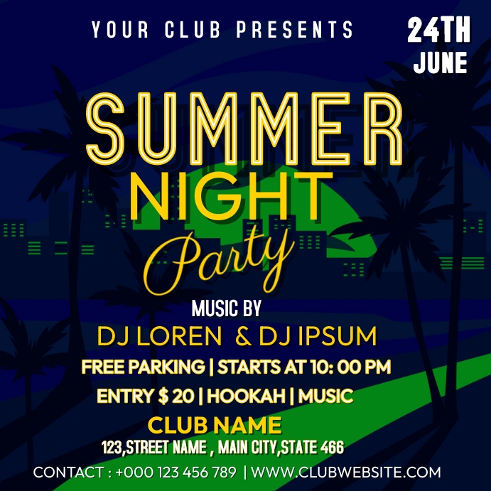 summer party Template | PosterMyWall