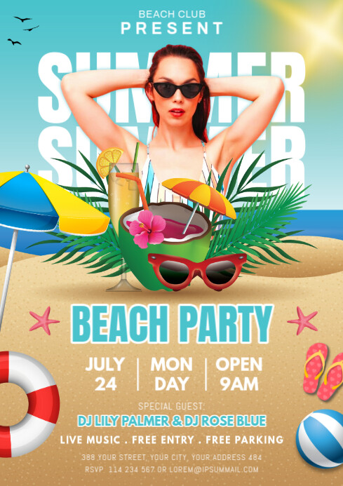 summer party Template | PosterMyWall