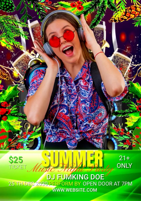 SUMMER PARTY Template | PosterMyWall