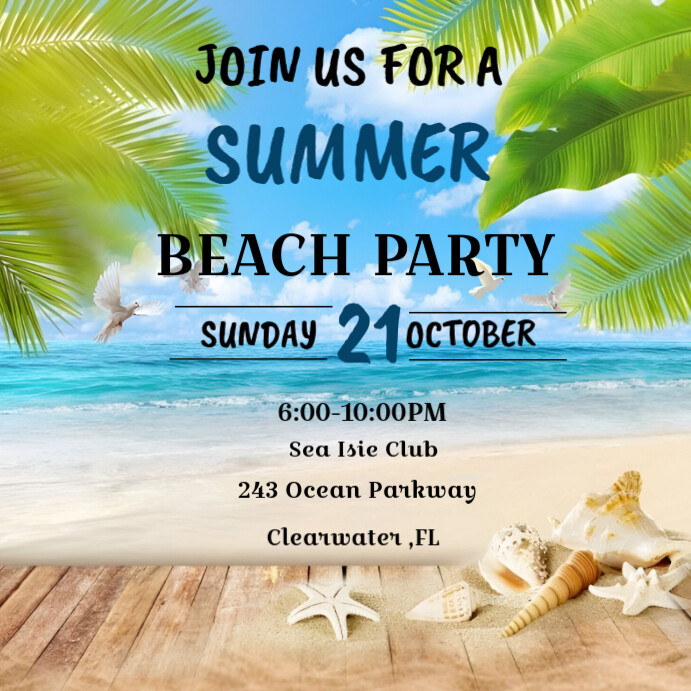 summer party Template | PosterMyWall