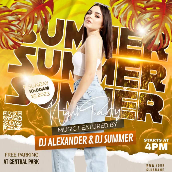 Copy of summer party | PosterMyWall