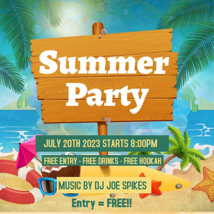 summer party Template | PosterMyWall