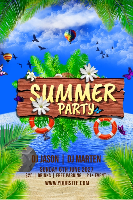 Summer Party Template | PosterMyWall